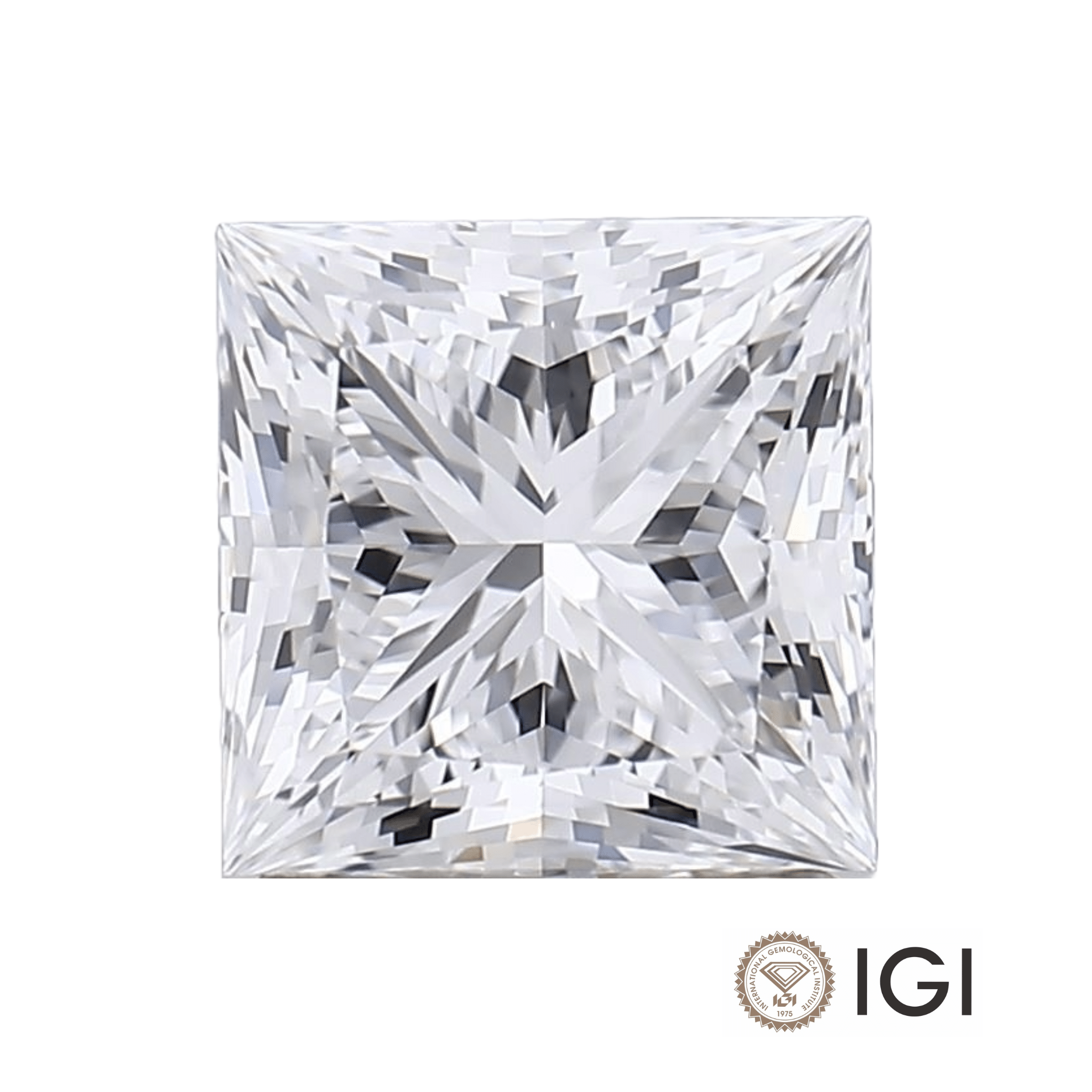 3.50ct Princess Lab Grown Diamond | The Carat Club